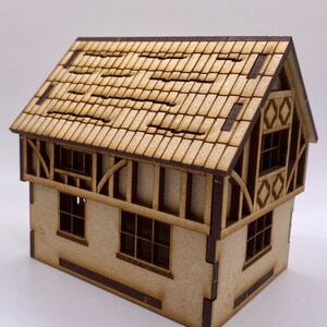 Tudor House 1.5 Storey MDF Craft Kit - Etsy