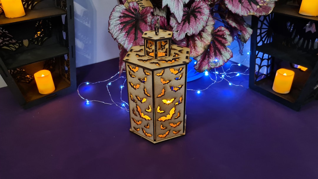 Bat Night Light, Lantern, Halloween, Gothic, Night Light, Bedroom Light ...