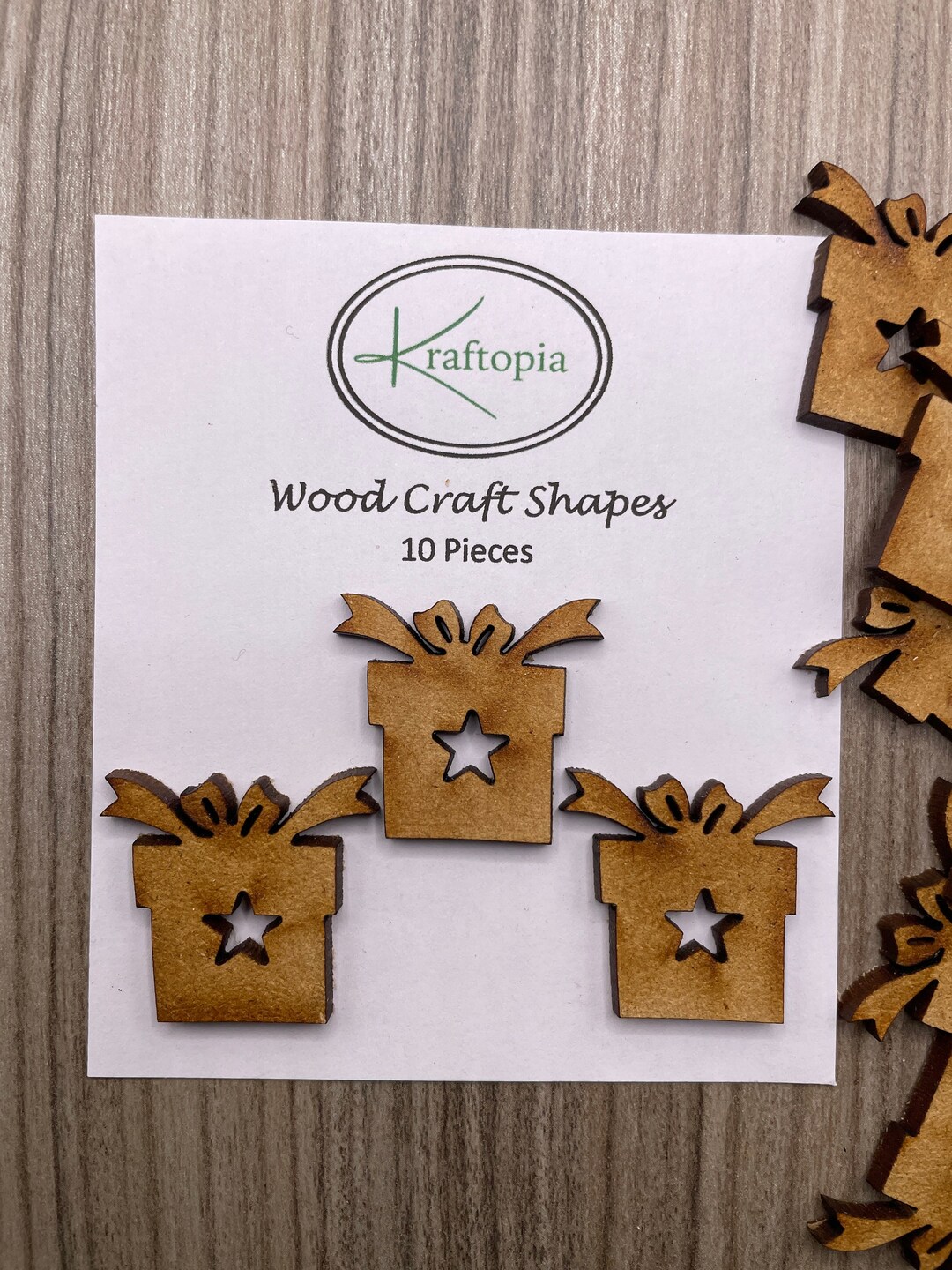 Present Shape Craft Blanks - Pk of 10 / Earring Blanks / Decorations ...