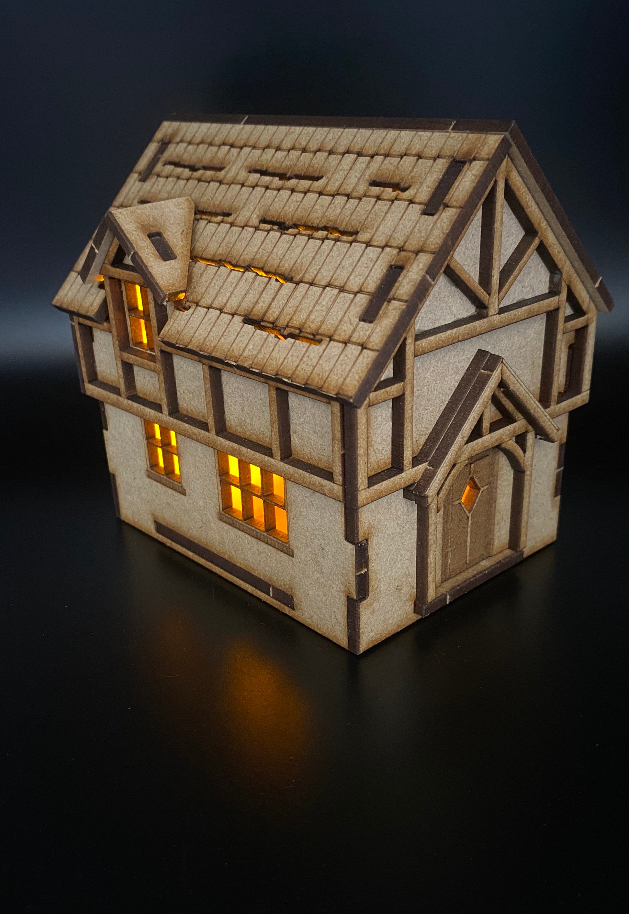 Tudor House 1.5 Storey With Dormer MDF Craft Kit - Etsy