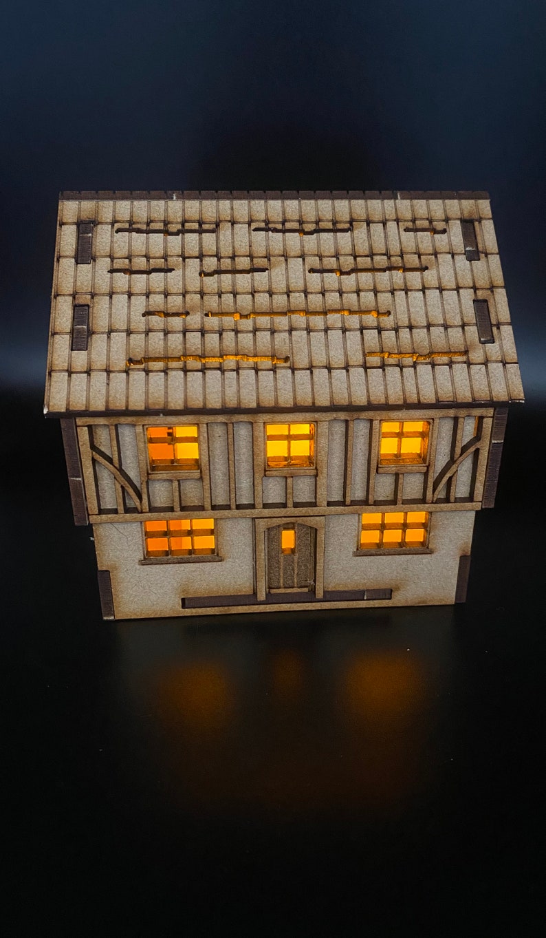 Tudor House 2 Storey MDF Craft Kit. - Etsy
