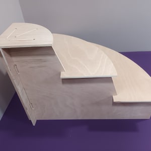 3 Tier Circular Corner Display Stands for Craft Fairs/market Stalls ...