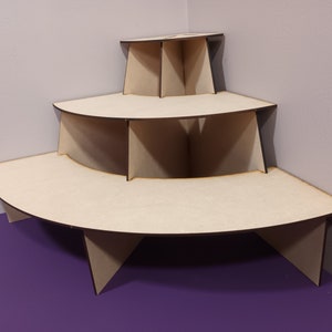 3 Tier Circular Corner Display Stands for Craft Fairs/market Stalls ...