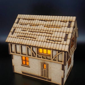 Tudor House 1.5 Storey MDF Craft Kit - Etsy