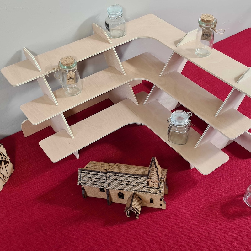 3 Tier Wood Display Stand - Etsy