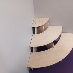 3 Tier Circular Corner Display Stands for Craft Fairs/market Stalls ...