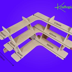 3 Tier Small Corner Display Stand for Craft Fairs/market Stalls ...