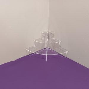 3 Tier Clear Circular Corner Display Stands for Craft Fairs/market ...