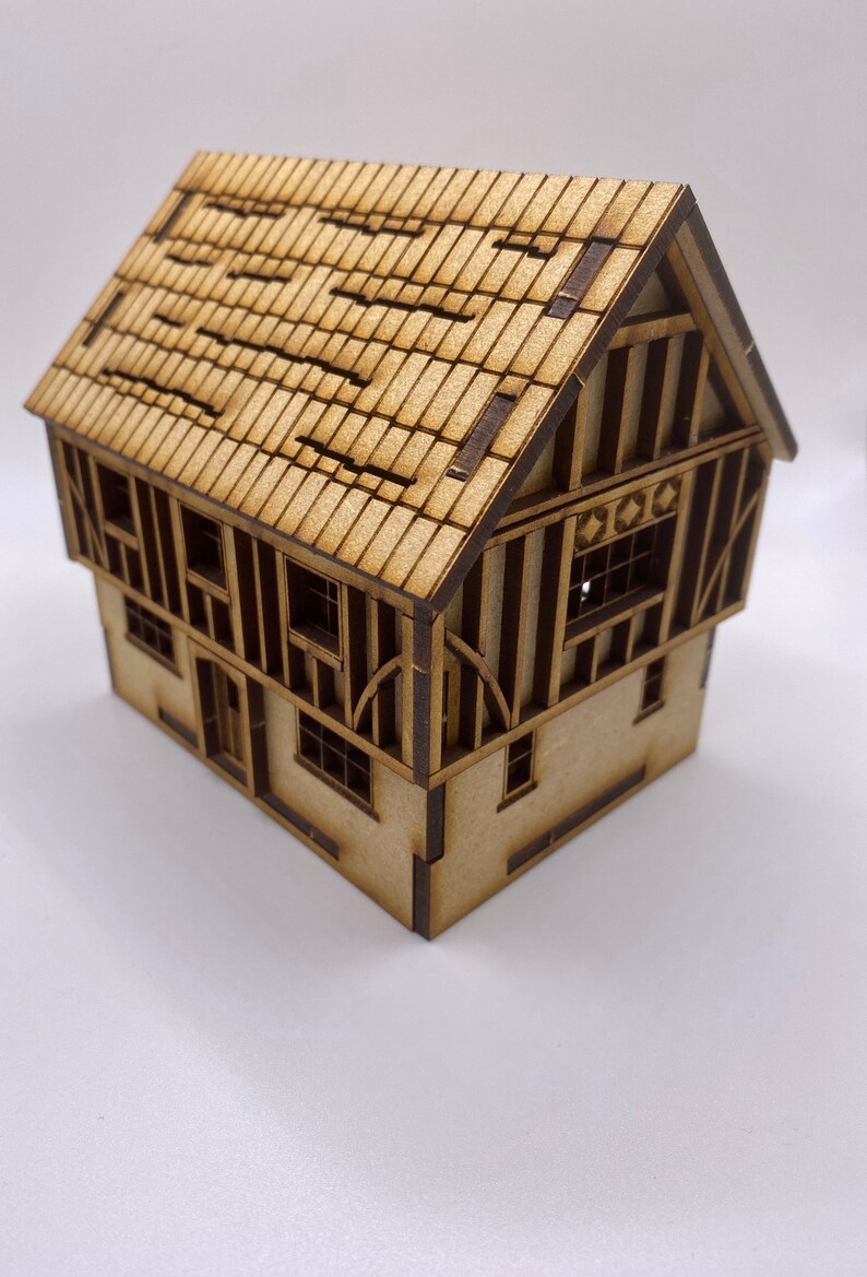 Tudor House 2 Storey MDF Craft Kit. - Etsy