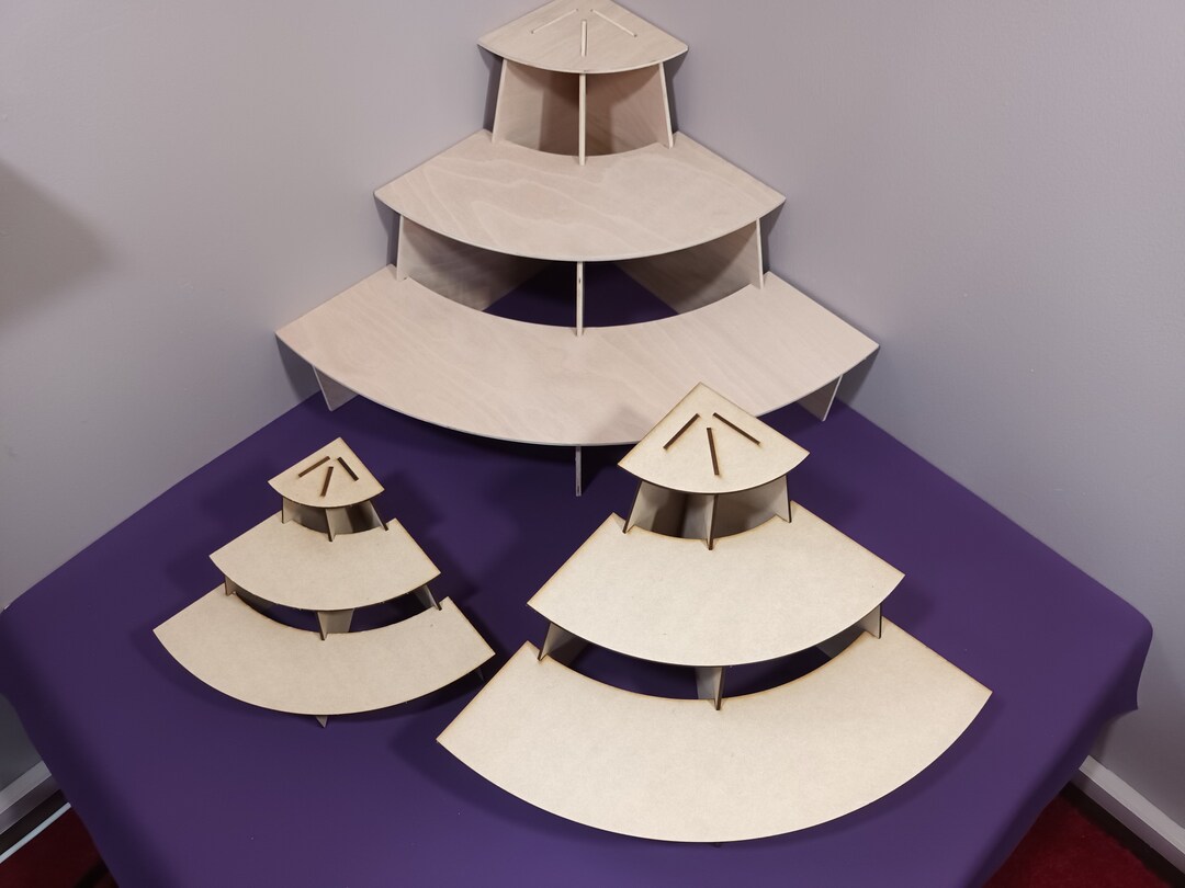 3 Tier Circular Corner Display Stands for Craft Fairs/market Stalls ...