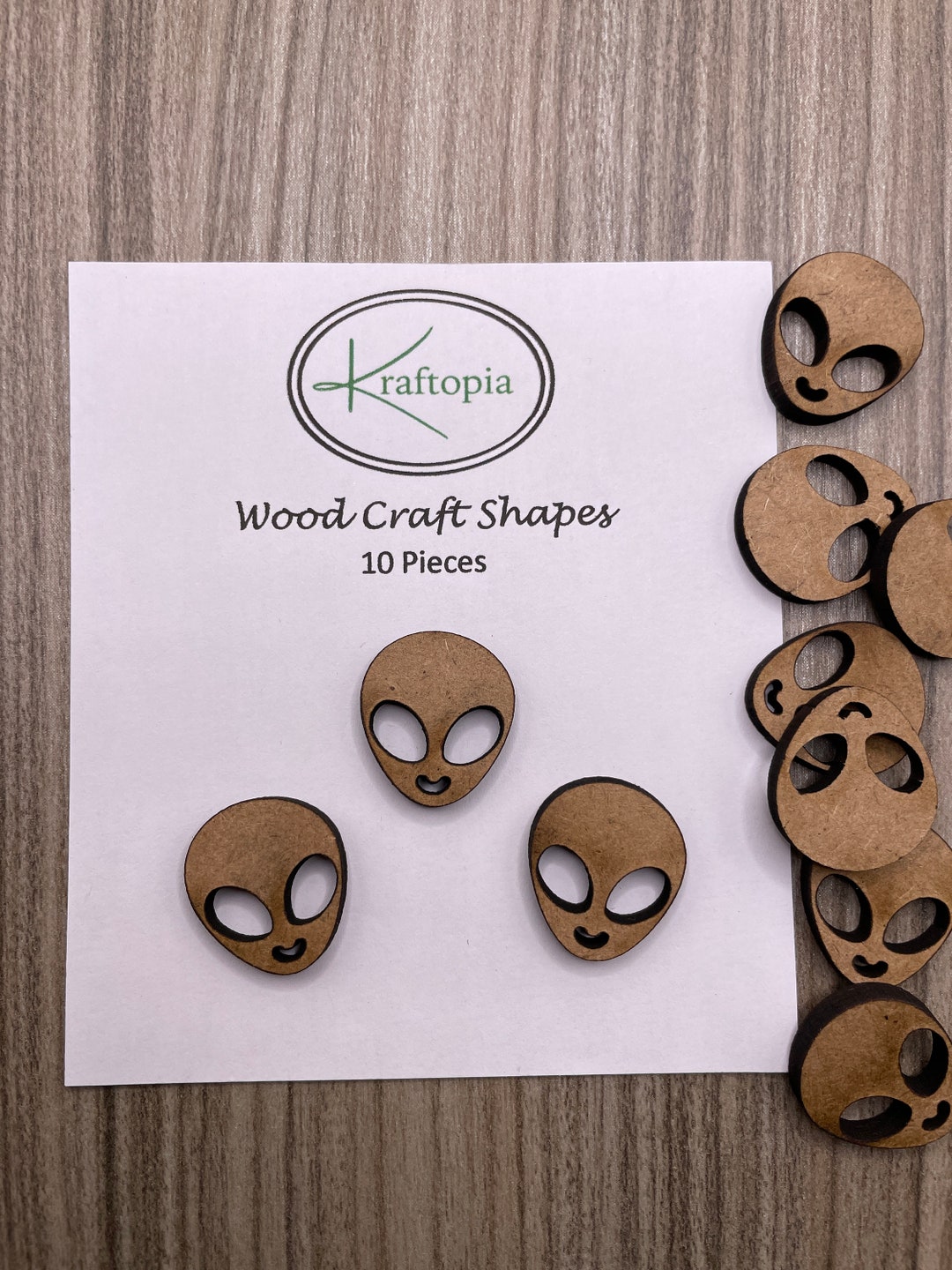 Alien Head Mdf Craft Shapes - Pk of 10 / Earring Blanks / Jewellery ...