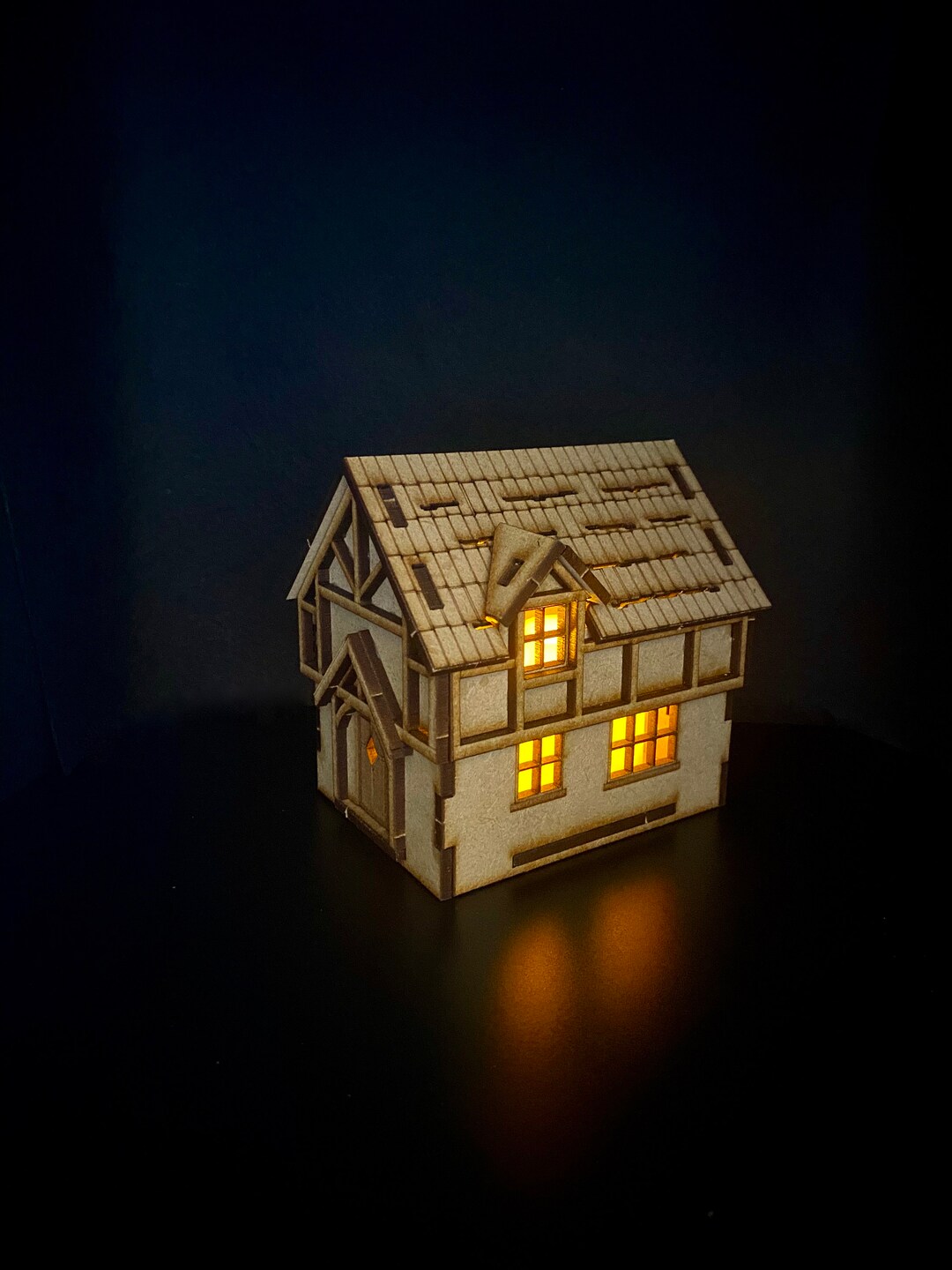 Tudor House 1.5 Storey With Dormer MDF Craft Kit - Etsy