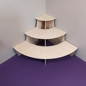 3 Tier Circular Corner Display Stands for Craft Fairs/market Stalls ...