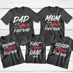 Matching Fast One Birthday Shirts Mommy and Me Birthday - Etsy