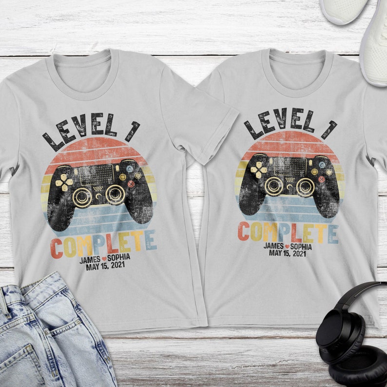 Personalized Anniversary Tshirt Level 1 Complete Anniversary - Etsy