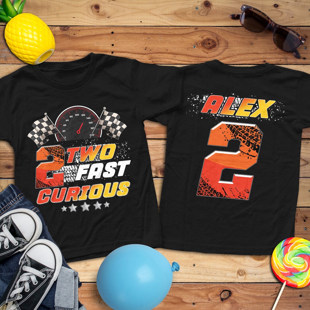 Two Fast Race Car Shirt 2nd Racecar Birthday Shirt 2nd - Etsy