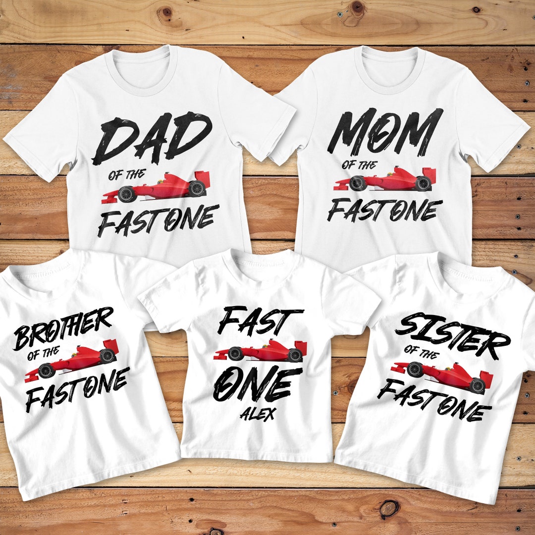 Matching Fast One Birthday Shirts Mommy and Me Birthday - Etsy