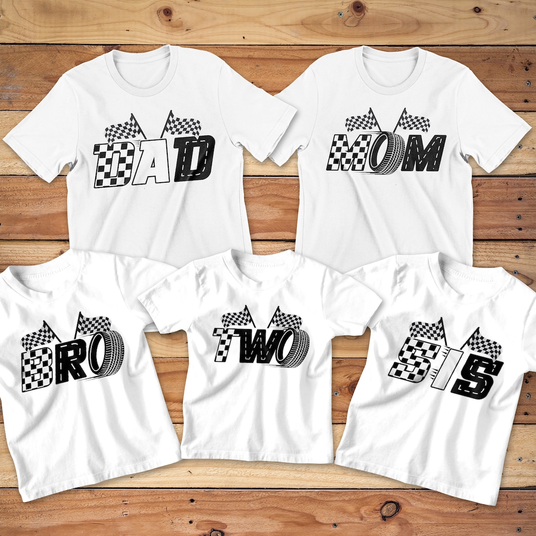 Family Race Car Birthday Shirts, Racecar Birthday Shirt, Matching ...