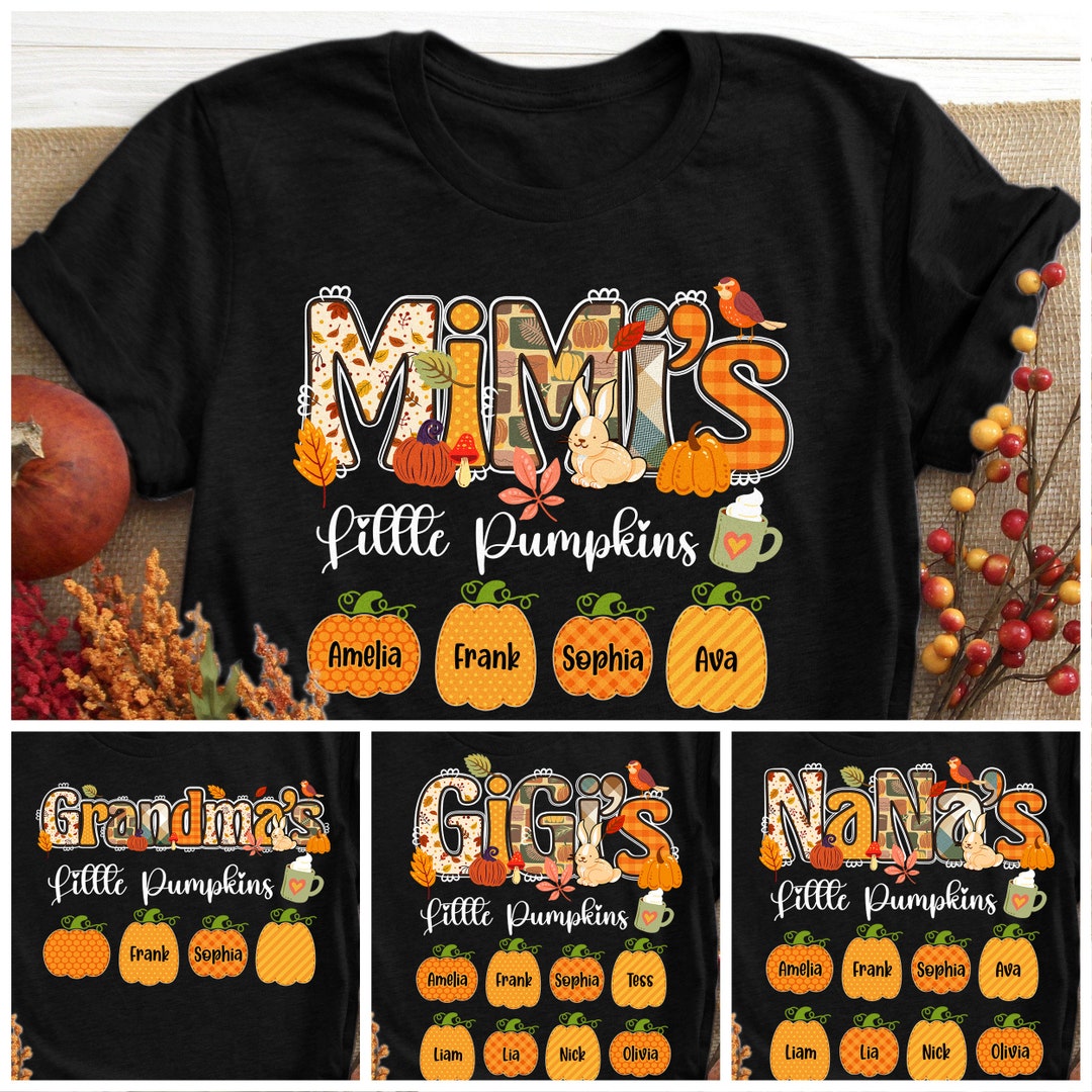 Personalized Grandma Shirt Custom Nickname Grandma Nana Mimi - Etsy