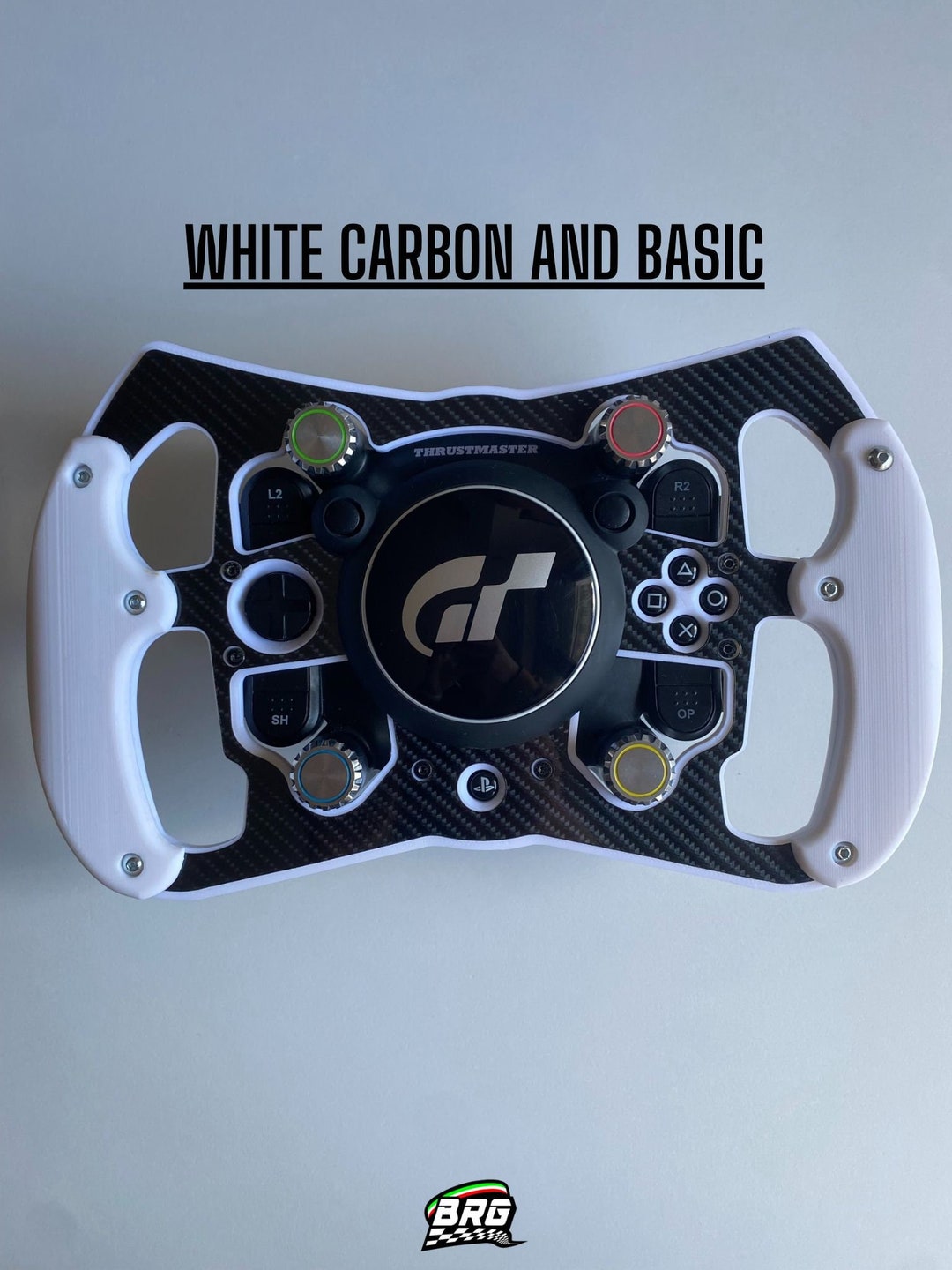 White Version Open Wheel Mod for Thrustmaster TGT. With Alcantara and ...