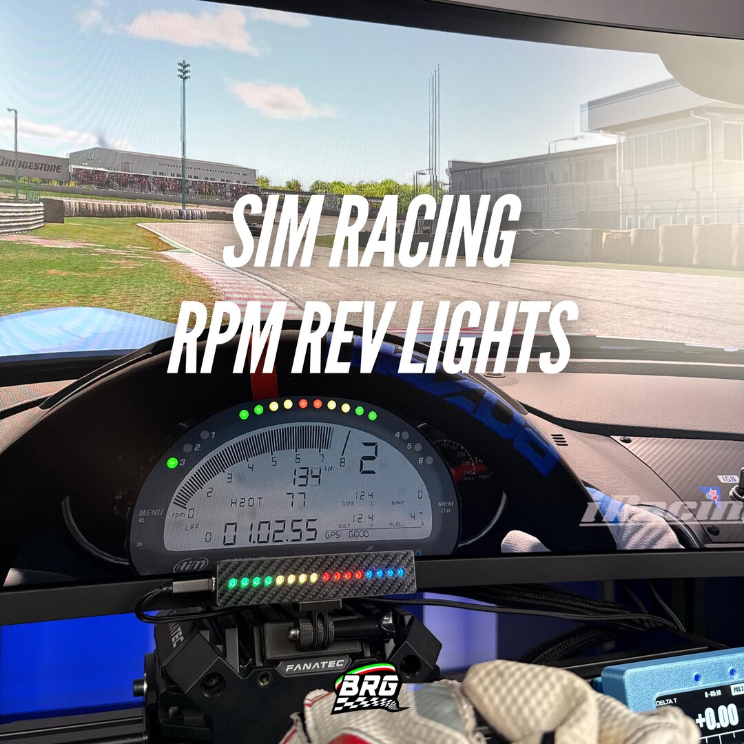 BRG Sim Racing Rpm, Rev Lights, Flags, Spotter, Multiple Configurations ...