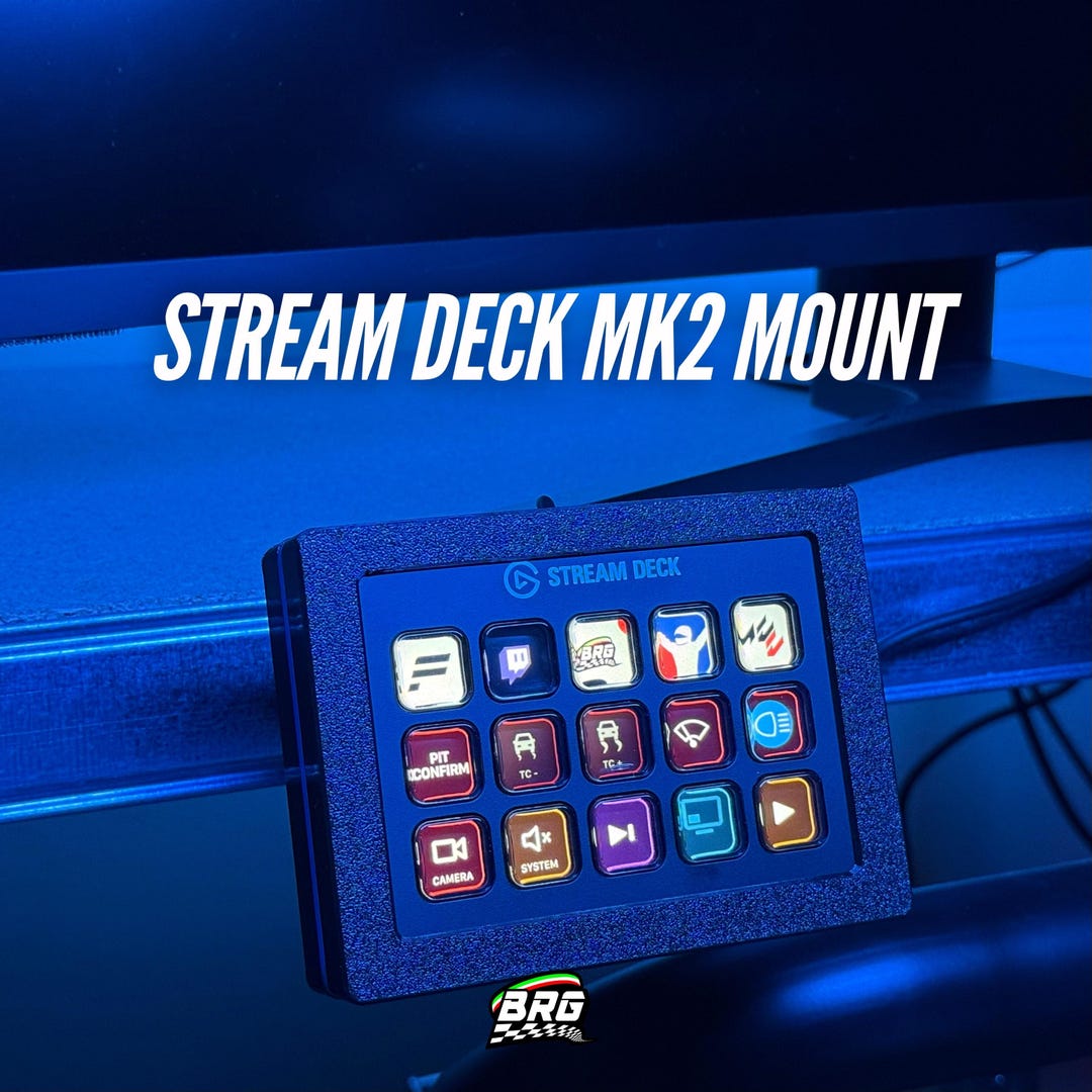 Stream Deck MK2 Mount for Sim Racing - Etsy
