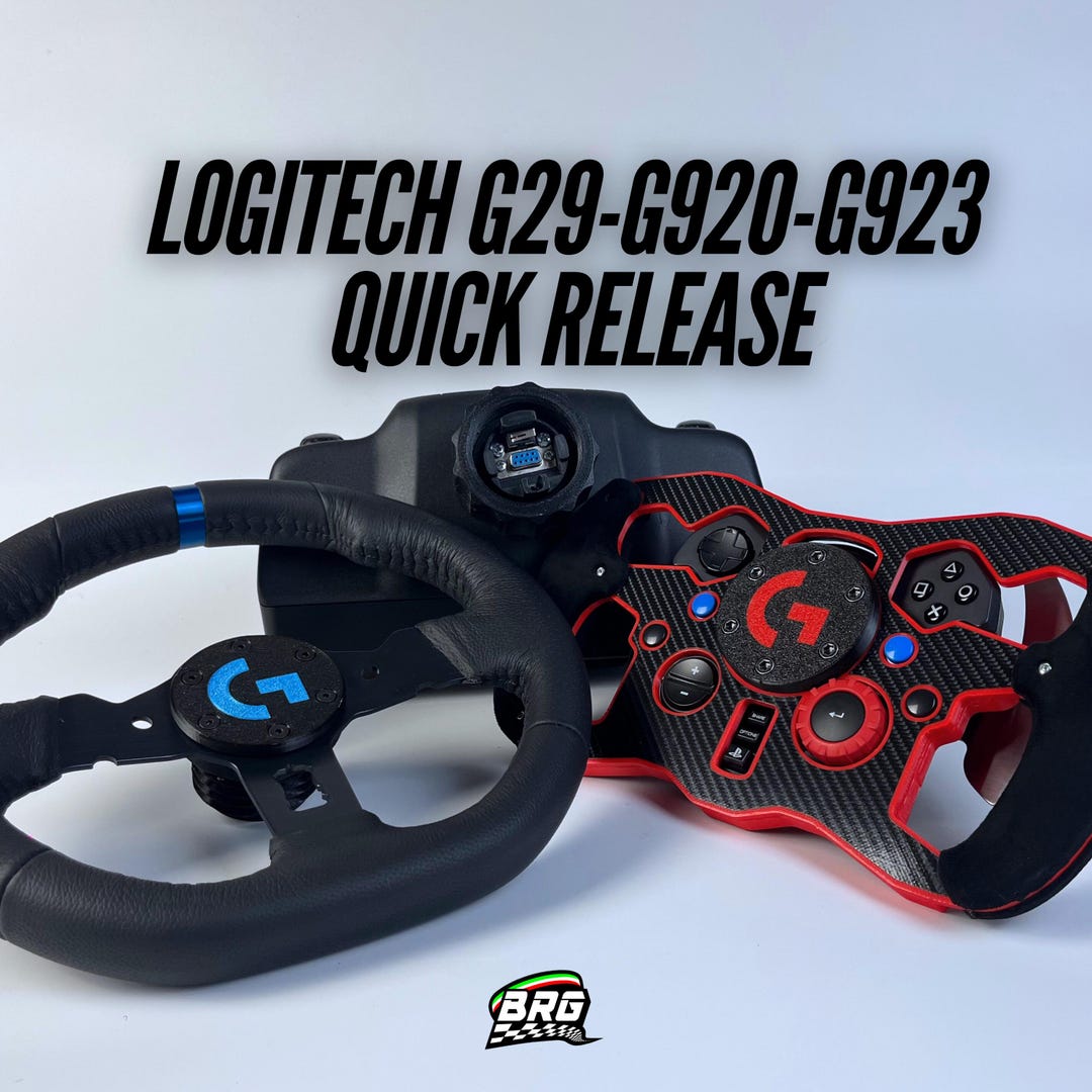 Logitech G29-G920-G923-G27 Carbon Fiber Wheel Quick Release and Swap ...