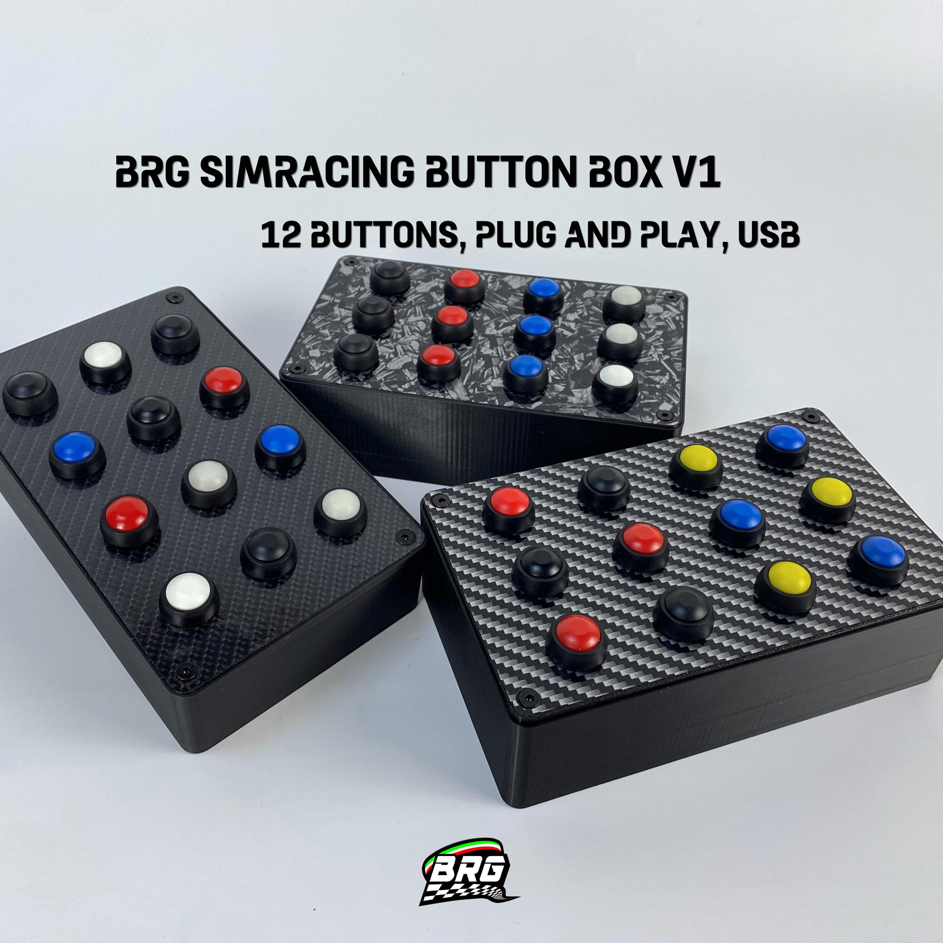 BRG Simracing Button Box V1, 12 Buttons, Plug and Play, Usb - Etsy