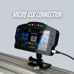 BRG Simracing Dashboard Porsche V2 – 5-inch Screen, 16 Leds, Plug and ...