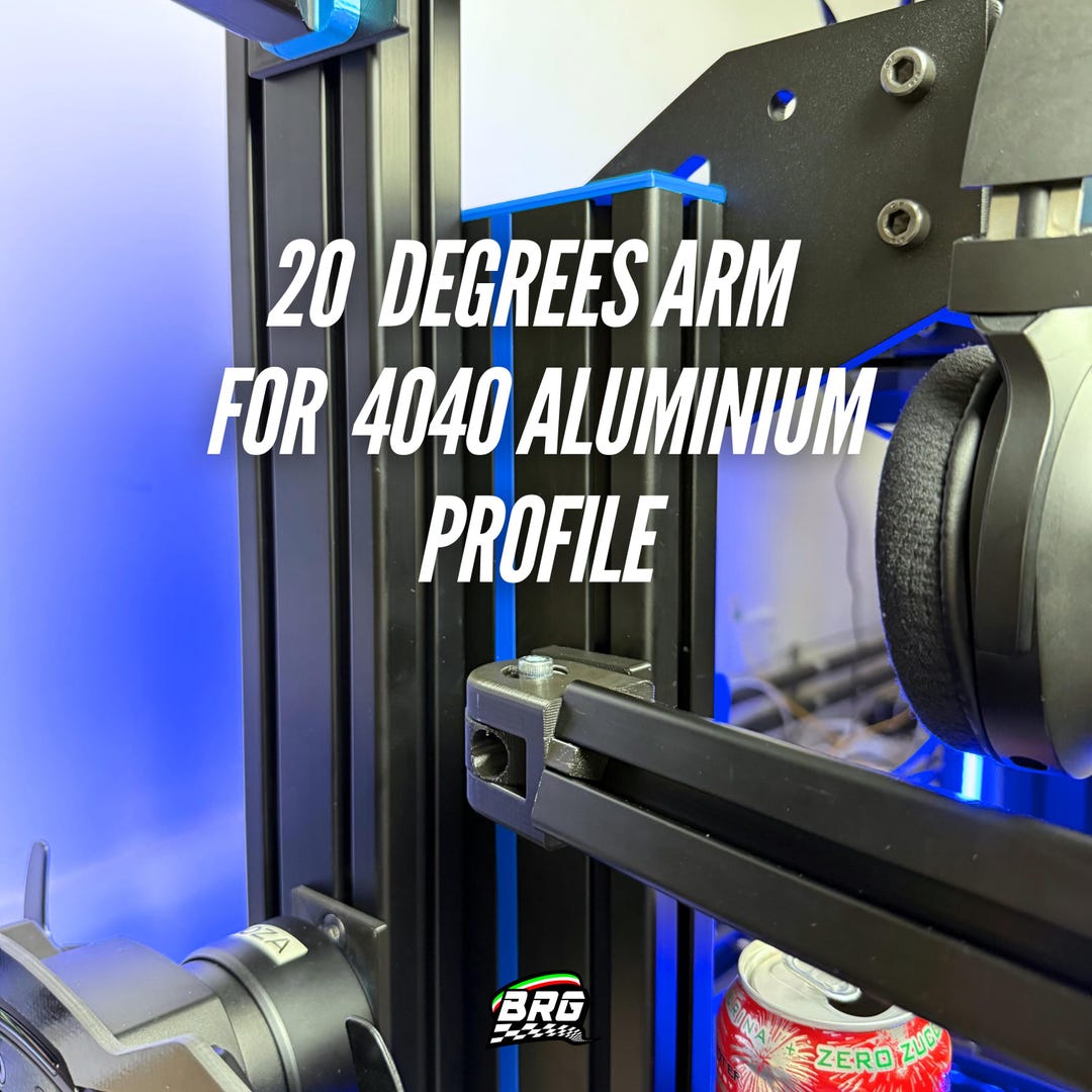 40x40 Aluminum Profile Adjustable Arm Support With 20 Degrees Angle - Etsy