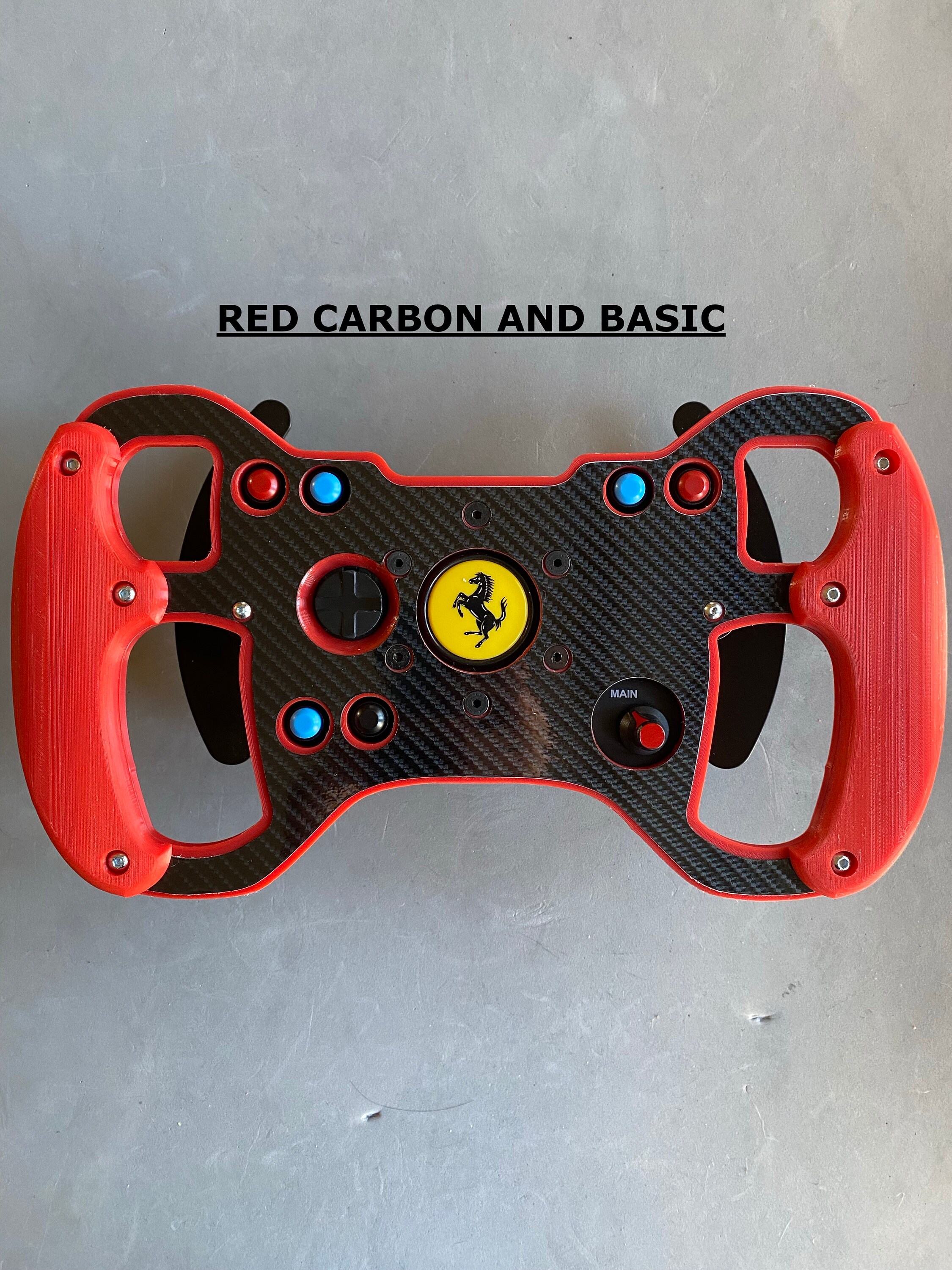 Red Version F1 Open Wheel Mod for Thrustmaster Gte/599/tm Wheels. With ...