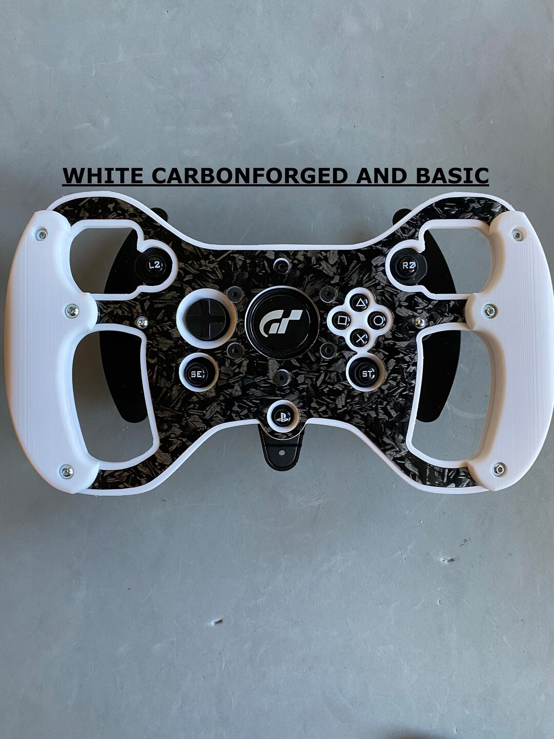 White Version F1 Open Wheel Mod for Thrustmaster T300/RS GT. With Suede ...