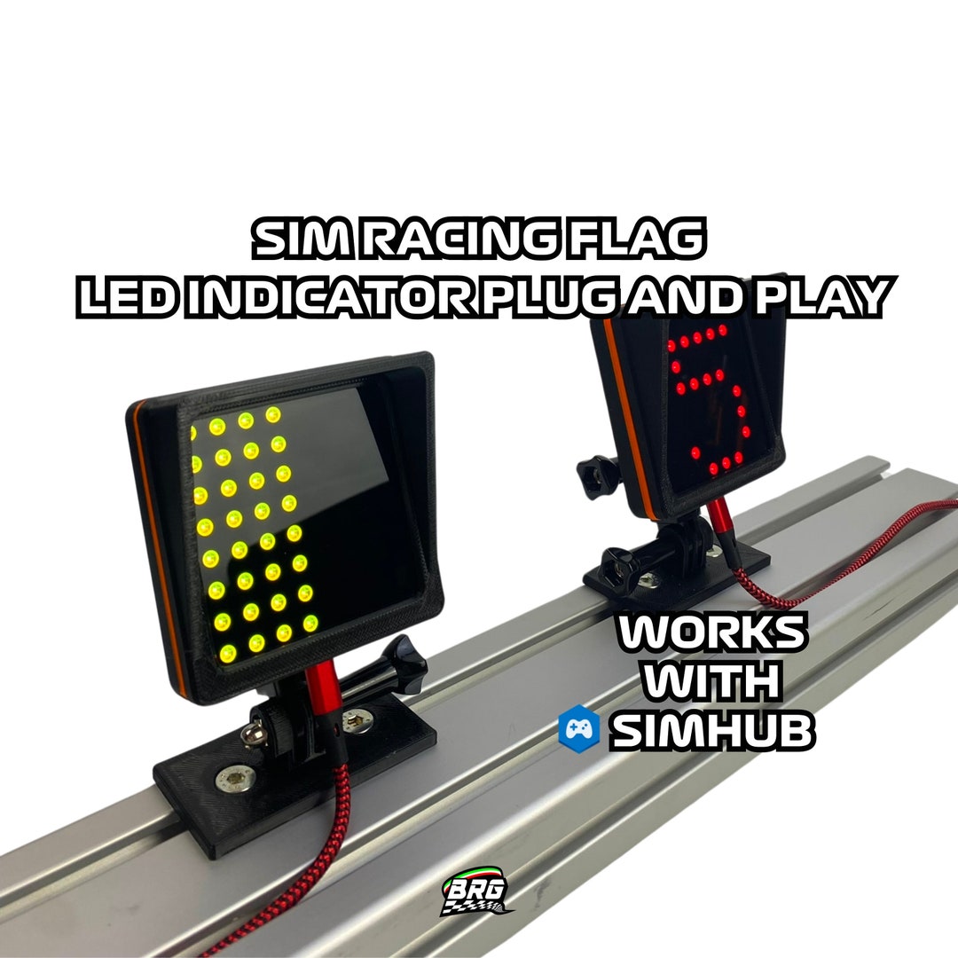 BRG Simracing Led Flag Indicator, 64 Leds, Plug and Play - Etsy