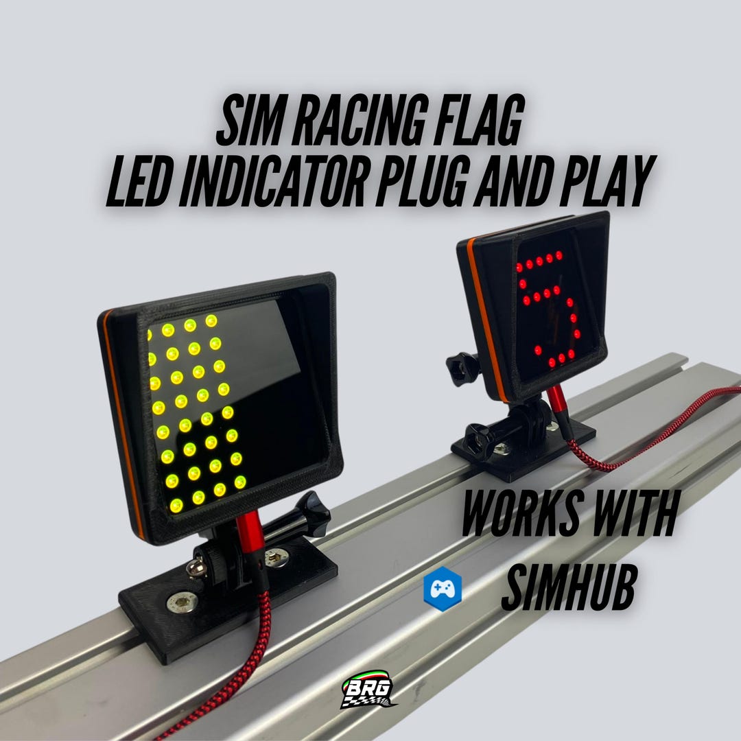 BRG Simracing Led Flag Indicator, 64 Leds, Plug and Play - Etsy