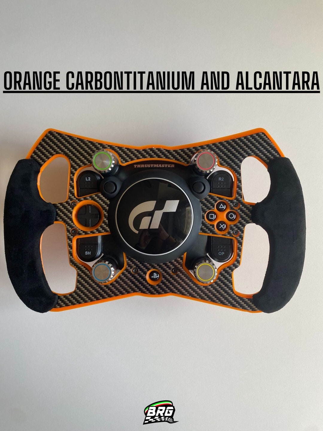 Orange Version Open Wheel Mod for Thrustmaster TGT. With Alcantara and ...