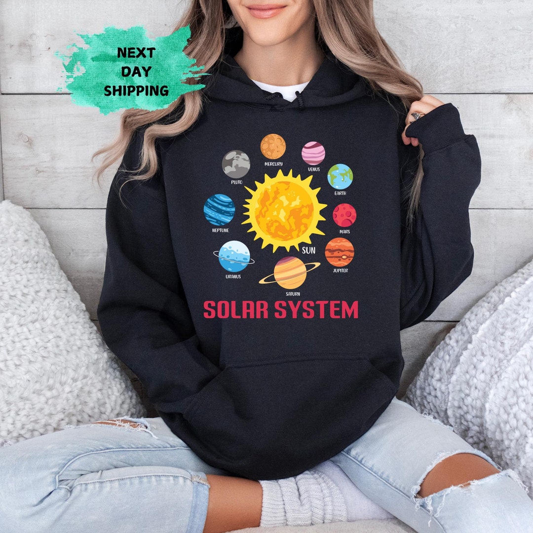 Solar System Planets Toddler Sweatshirt Vintage Natural Heathered ...