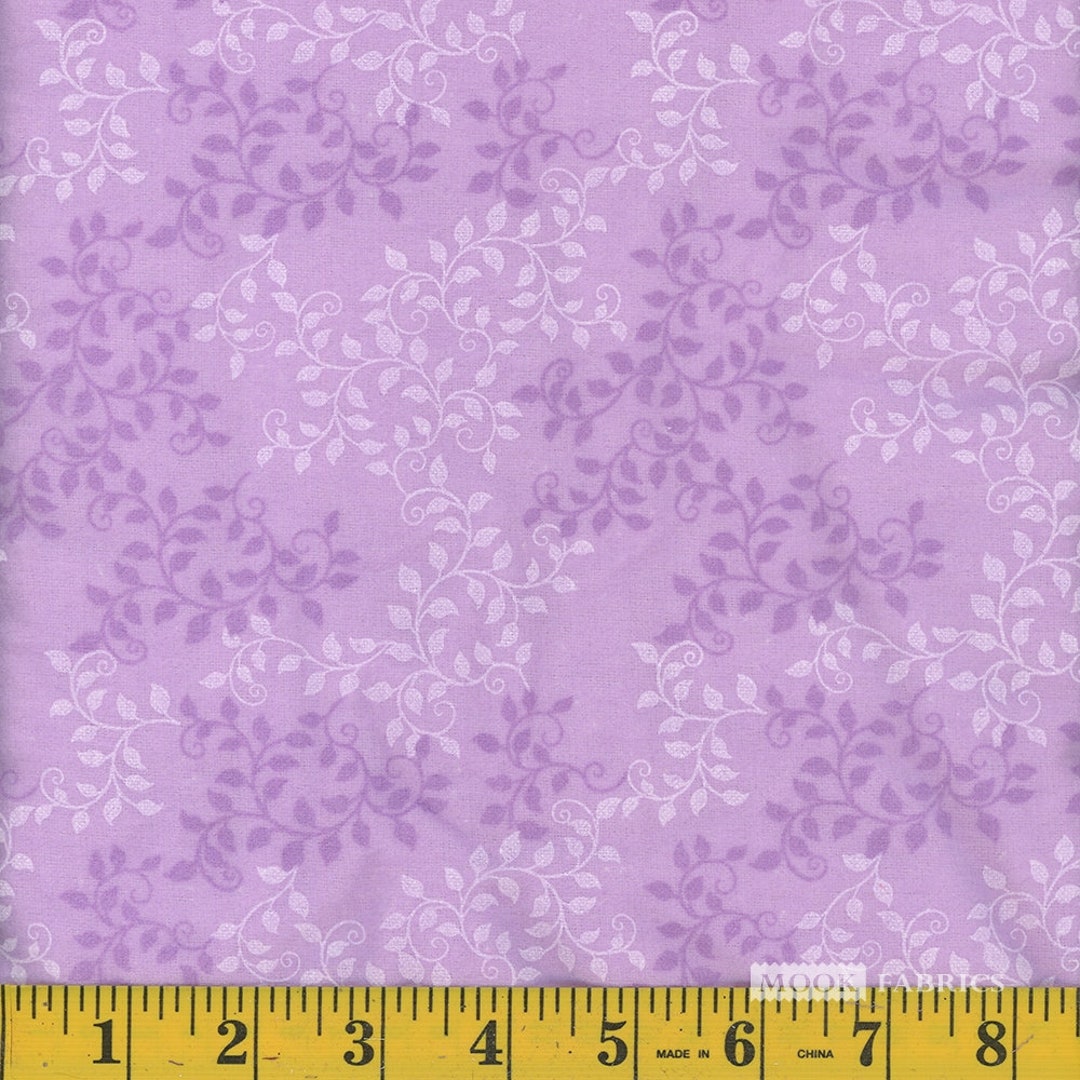 Leaves Orchid Bloom Purple Tone on Tone 108 Wide Quality Cotton Flannel by Mook Fabrics - Etsy