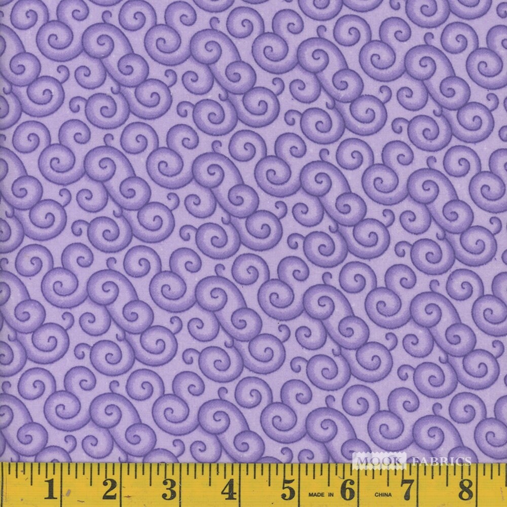 Curly Swirly Purple Tone on Tone 108 Wide Quality Cotton - Etsy