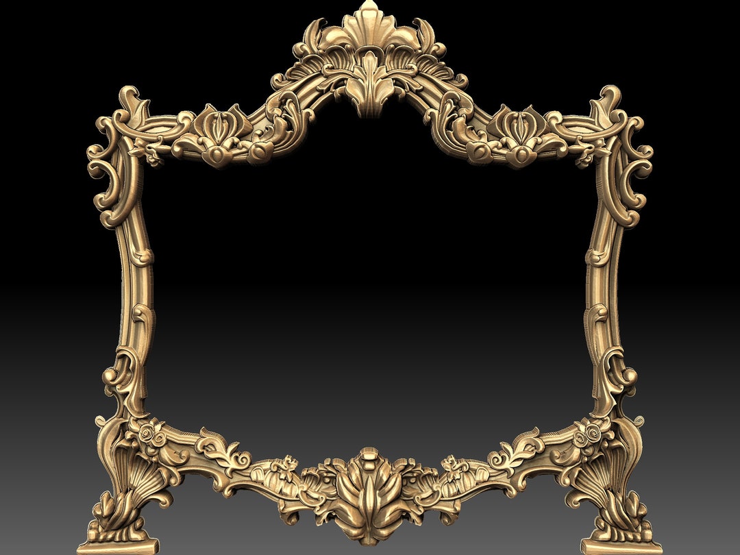 3d Model of the Mirror Frame - Etsy