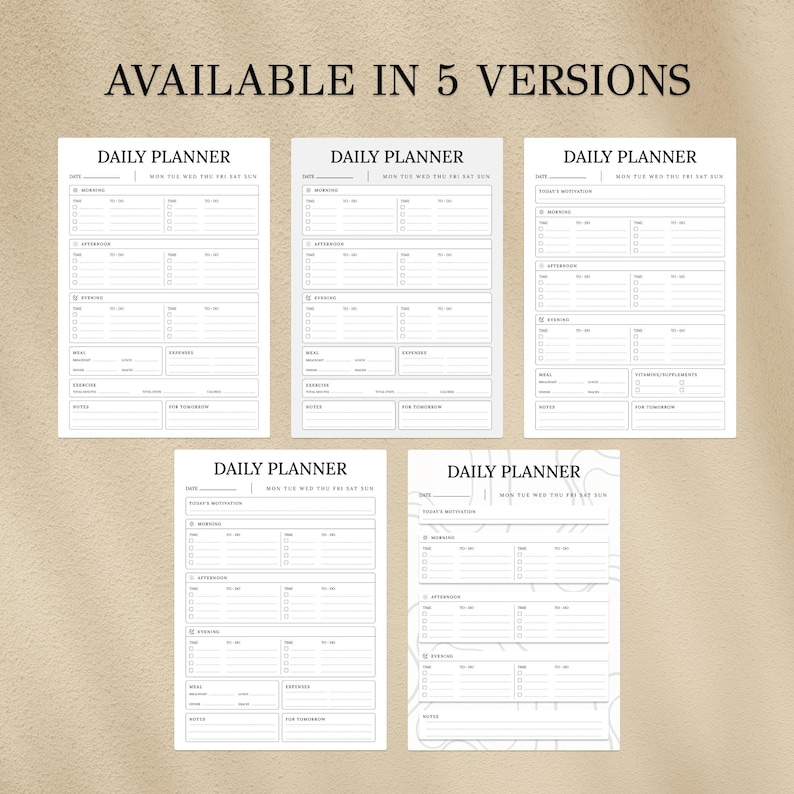 Printable Daily Planner, To-do List, Daily Schedule With Expenses ...