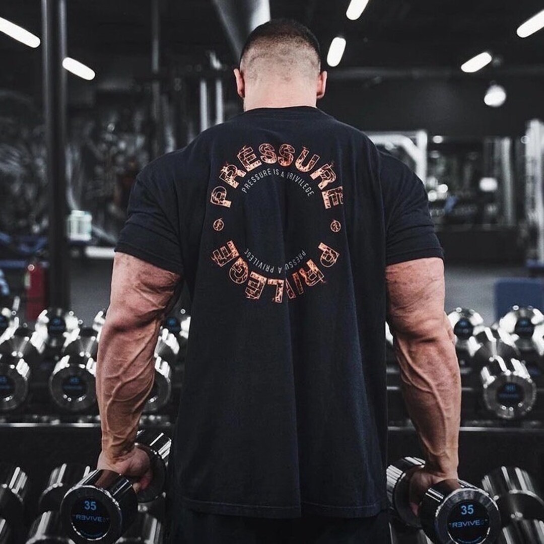 Cbum Shirt, Mens CBUM Tshirt, Pressure is a Privilege Pump Cover, Chris ...