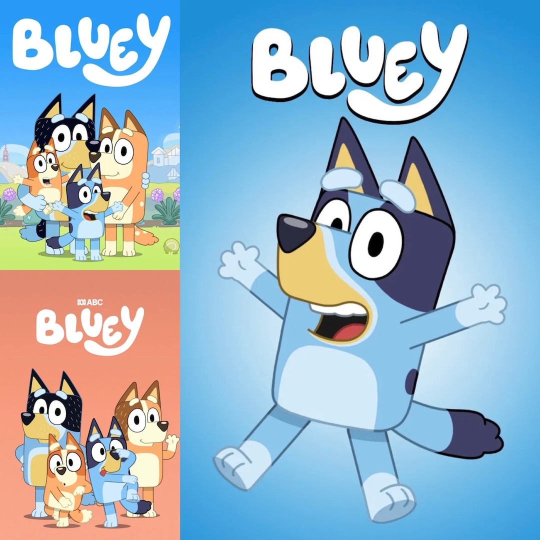 Bluey A4 Poster and Prints Art Prints Framed Wall Art - Etsy