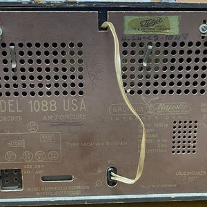 Vintage Grundig Majestic 1088 Radio 1963 - Etsy