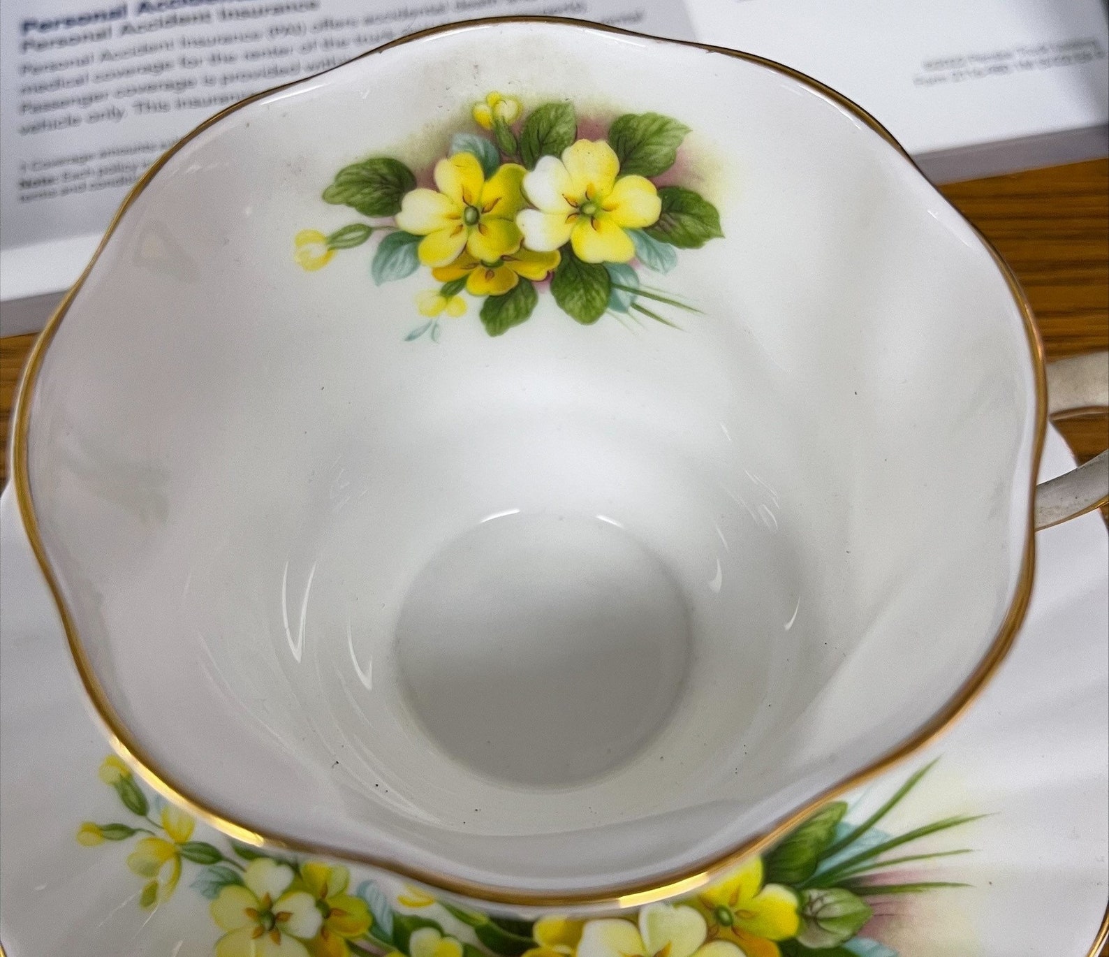 Queens Rosina China Co Fine Bone China Yellow Primrose Tea Cup - Etsy