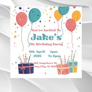 Custom Party Invitation Card | Digital | Printable - Etsy