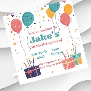 Custom Party Invitation Card | Digital | Printable - Etsy