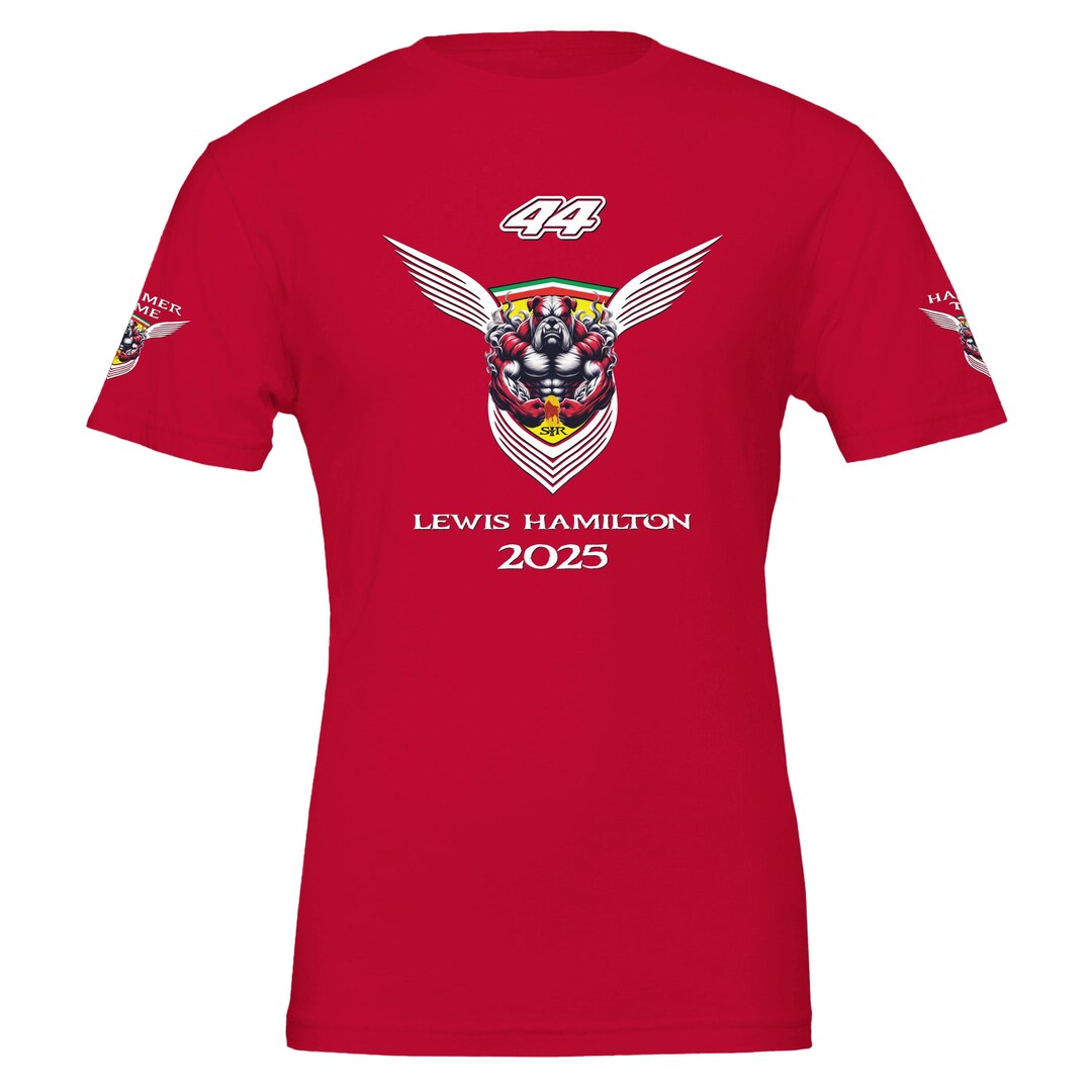 Lewis Hamilton, Ferrari 2025 Roscoe Takes No Prisoners T-shirt 3 - Etsy
