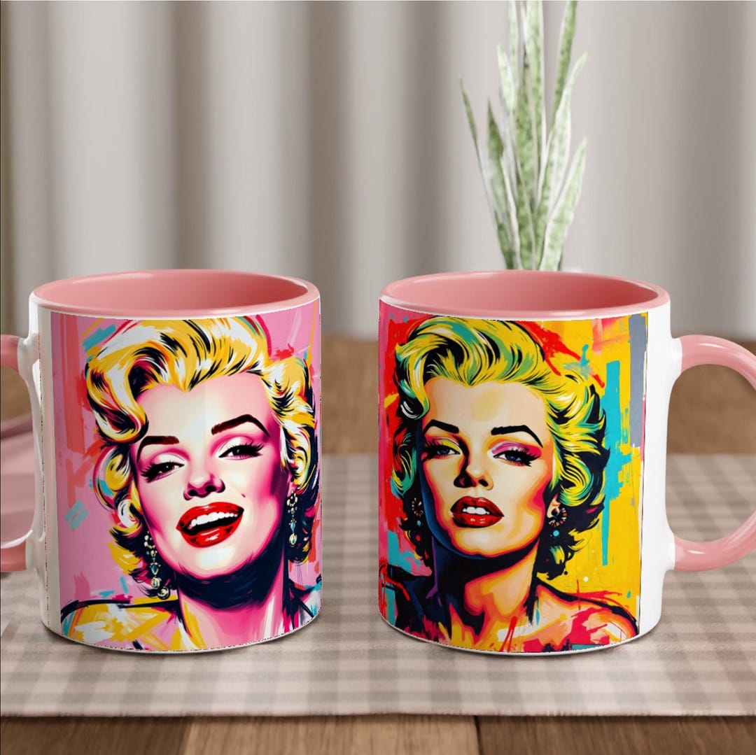 11oz Ceramic Mug, Marilyn Monroe Pop Culture Tribute. - Etsy