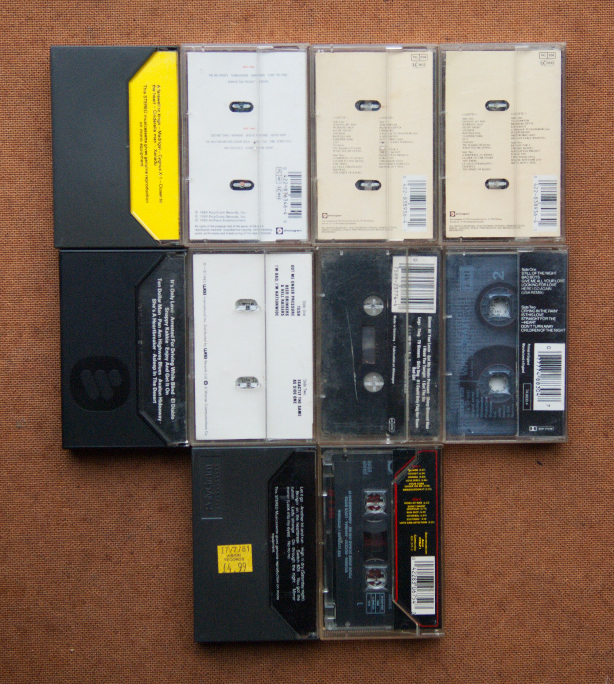 Original Vintage Heavy Rock Cassette Tapes - Select Your Album | All VG ...