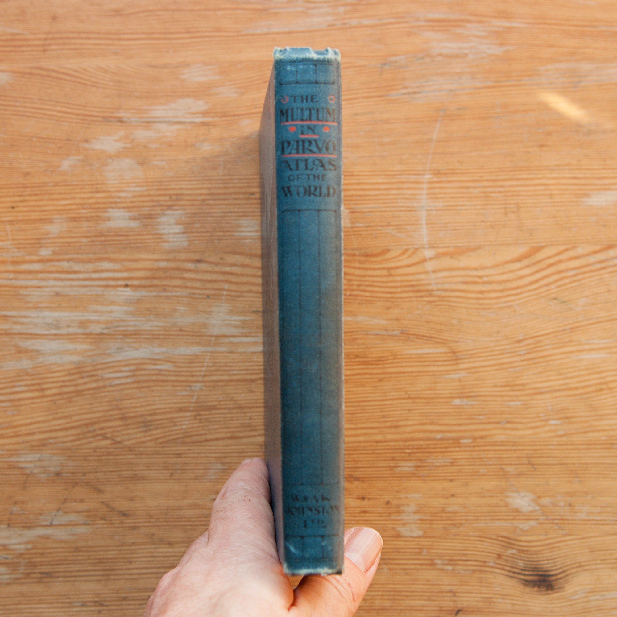 Multum in Parvo Atlas of the World Antique Hardback Book Published by W ...